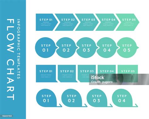 Satu Set Template Diagram Alur Sederhana Ilustrasi Stok Unduh Gambar Sekarang Aliran