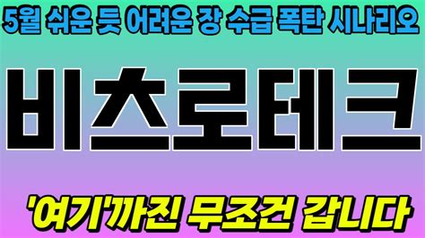 주식 비츠로테크 비츠로테크 주가전망 목표가를 알면 수익률 상승이 기대된다 Youtube