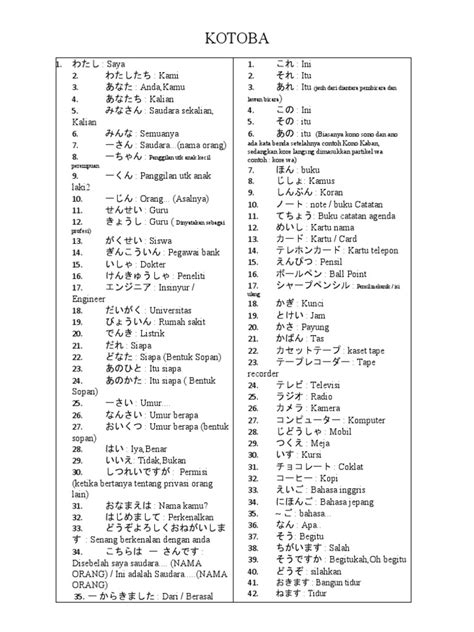 Kotoba Pdf