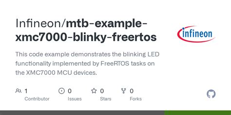 GitHub Infineon Mtb Example Xmc Blinky Freertos This Code Example Demonstrates The