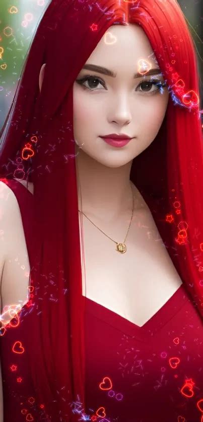 Vibrant Redhead Anime Wallpaper Free Download