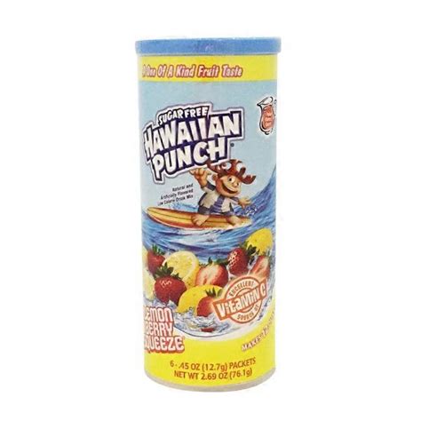 Sugar Free Hawaiian Punch Drink Mix Lemon Berry Squeeze 045 Oz