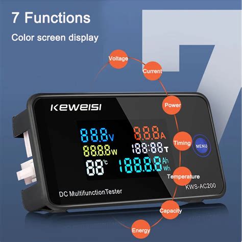전기요 Kws Ac300 전압계 전류계 Kws 전력 에너지 계량기 Ac 50 300v Led Ac 전력계 리셋 기능 포함