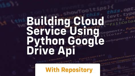 Building cloud service using python google drive API - YouTube