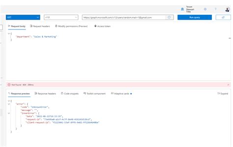Error When Write Inside The Email On Get User By Email Issue Microsoftgraph