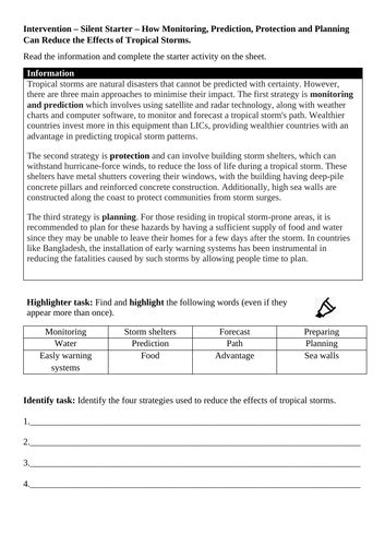 How Monitoring Prediction Protection And Planning Can Reduce The Effects Of Tropical Storms