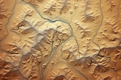 Premium Photo Topography Map Of Mars Surface