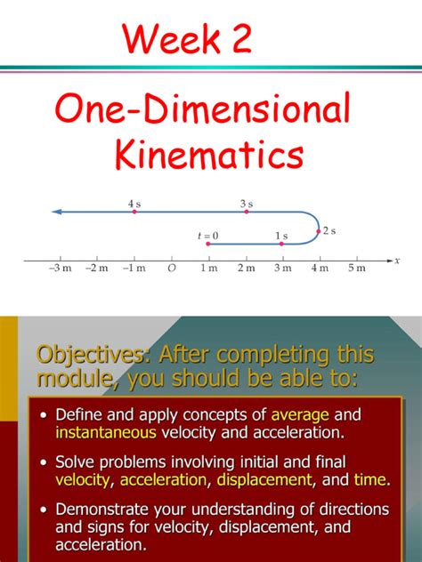Kinematics 1d Lecture Pdf Acceleration Velocity