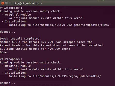 Sudo Apt Get Install V4l It Skips Building Module Containing Camera