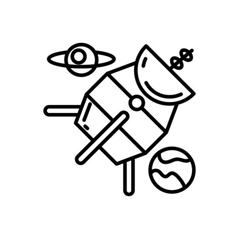Space Probe Icon In Vector Illustration 36445584 Vector Art At Vecteezy
