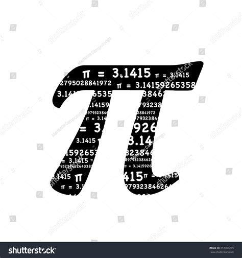 Pi Symbol With The Sum Formula Pi Equals 3 1415 Inside The Symbol To Celebrate Pi Day Of The