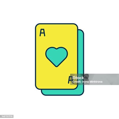 흰색 배경에 격리 된 카드 아이콘을 재생 채워진 개요 카지노 도박 벡터 가능성에 대한 스톡 벡터 아트 및 기타 이미지 가능성 가득 찬 놀기 Istock