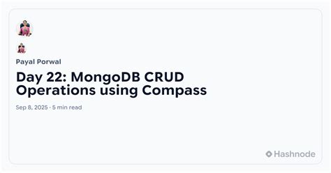 Mongodb Compass Mastering Crud Operations