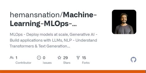 GitHub Hemansnation Machine Learning MLOps GenerativeAI NLP CV MLSystem Design MLOps Deploy
