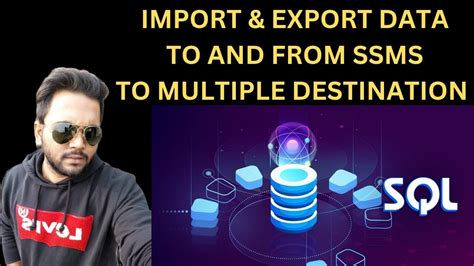 Import And Export Data Using Ssms Sql To Excel And Flatfile Sql Sqlserver Programming