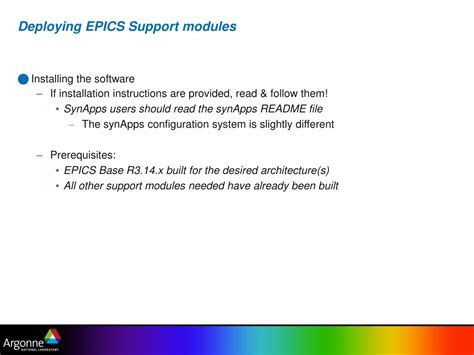 PPT Finding Deploying And Managing EPICS Support Modules PowerPoint Presentation ID