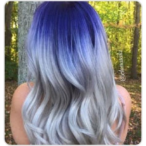Blue Silver Shadow Root Roots Hair Box Braids Hairstyles Braids For