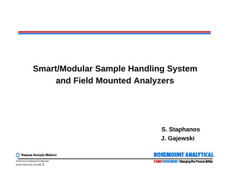 Pdf Smart Modular Sample Handling System And Field …depts Washington