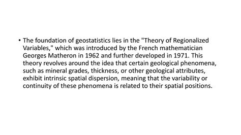 2 Geostatistics Pptx Geography Science