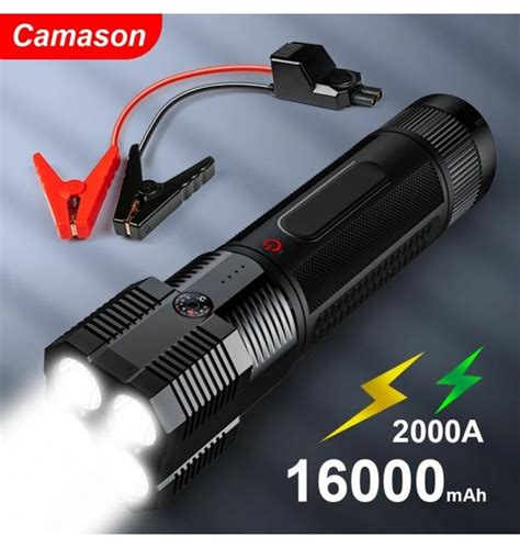점프스타터 자동차 방전시동 밧데리 점프 Camason 차량용 스타터 손전등 시동 장치 배터리 보조배터리 자동 티몬