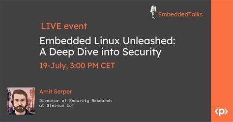 Embedded System Professionals On Linkedin Embeddedtalks Community Security Linux