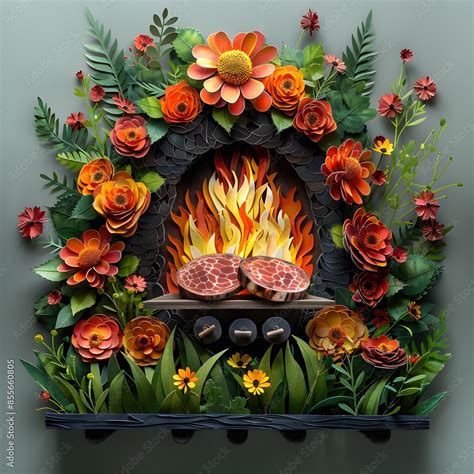 Paper Art Bbq Visual Guide Creating A Visual Guide To Barbecue