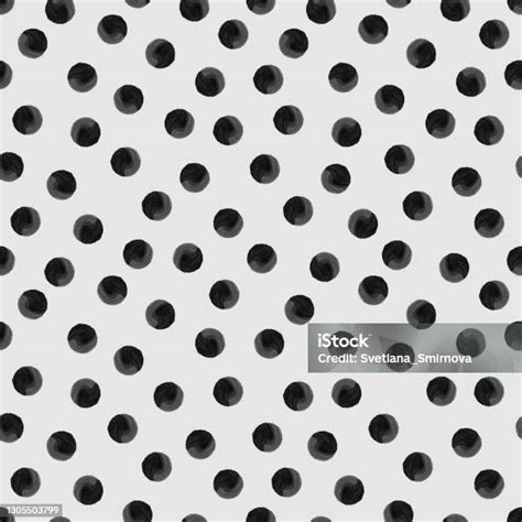 손 그리기 점 흑백 매끄러운 패턴 직물 포장 벽지에 대한 질감 장식 인쇄 0명에 대한 스톡 벡터 아트 및 기타 이미지 0명 가리키기 검은색 Istock