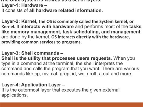 Introduction To Unix Operating System Chapter 1 Ppt Mrssowmya Jyothi Ppt