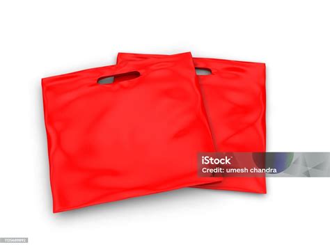 모의 업 디자인을 위한 빈 패치 손잡이 운반대 플라스틱 부 대 3d 렌더링 그림입니다 0명에 대한 스톡 사진 및 기타 이미지 0명 3차원 형태 가방 Istock