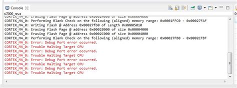 ccs tm4c1297nczad cortex m4 0 error debug port error occurred code