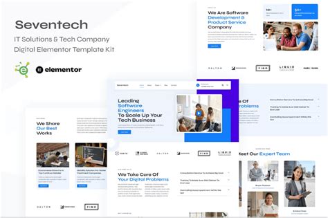 Seventech It Solutions And Tech Company Digital Elementor Template Kit