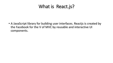 Getting Started With React Redux PPT