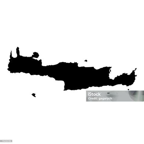 Girit Haritası Stok Vektör Sanatı And Ada‘nin Daha Fazla Görseli Ada