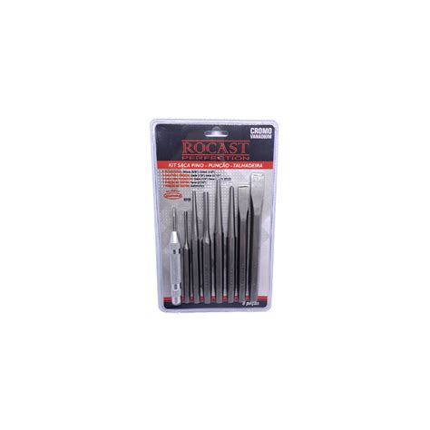 Kit Saca Pino Punção E Talhadeira 481 0001 Rocast Ritec Máquinas