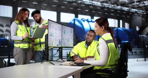 Engineer Operators Using Scada System Stock Image Image Of Scada People 357041711