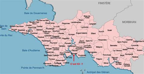 Carte Du Finistere Sud Carte Michelin Finistère Kvyoo