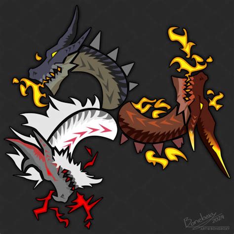 Monster Hunter Icon Fatalis Trio By Boneboxy On Deviantart