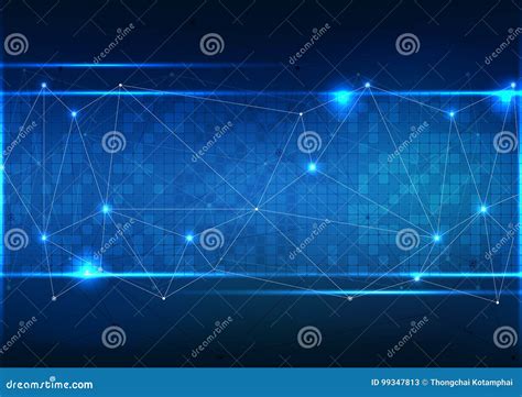 Vector Polygon Background Abstract Technology Communication Data Stock Vector Illustration Of