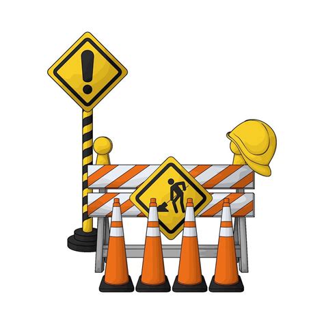 Illustration Of Road Construction Sign 62147721 Vector Art At Vecteezy