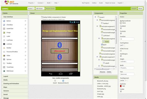 The Mit App Inventor 2 Main Screen [23] Download Scientific Diagram