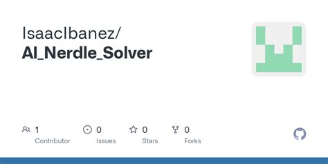 GitHub IsaacIbanez AI Nerdle Solver