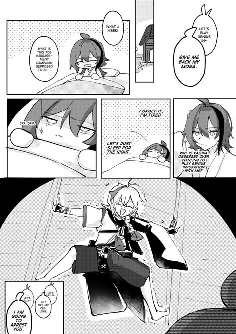 I Drew A Tcg Comic Featuring Kazuha And Heizou 26 Pages Rgenshinimpact