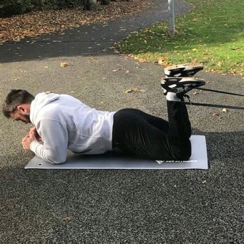 Resistance Band Hamstring Curl By Brittany D Exercise How To Skimble