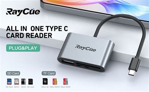 Raycue Usb C Sd Card Reader Adapter Type C Micro Sd Tf Card Reader Adapter 3 In 1