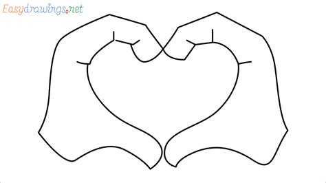 How To Draw Love Heart Hands