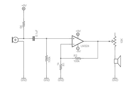 Operational Amplifier Lm324 And Super Microphone Circuit Xtronic