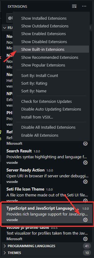 Visual Studio Code How Can I Disable Initializing JS TS Language Features When Using Python