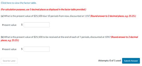 Solved Click Here To View The Factor Table For Calculation
