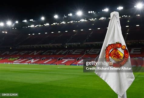 Manchester United Crest On Corner Flag In Stadium Before The Uefa News Photo Getty Images
