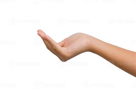 12 Year Old Asian Young Girl Open Right Hand Palm Up 3089004 Stock